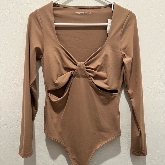 Abercrombie & Fitch | Tops | Abercrombie And Fitch Tan Body Suit | Poshmark